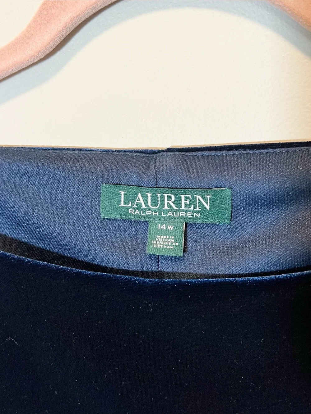 Lauren Ralph Lauren | Dresses | Lauren Ralph Lauren Blue Velvet Boat ...